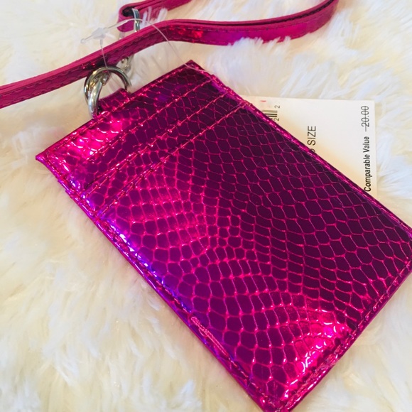 The Fiercest Closet | Accessories | Purple Snake Id Credit Card Lanyard ...